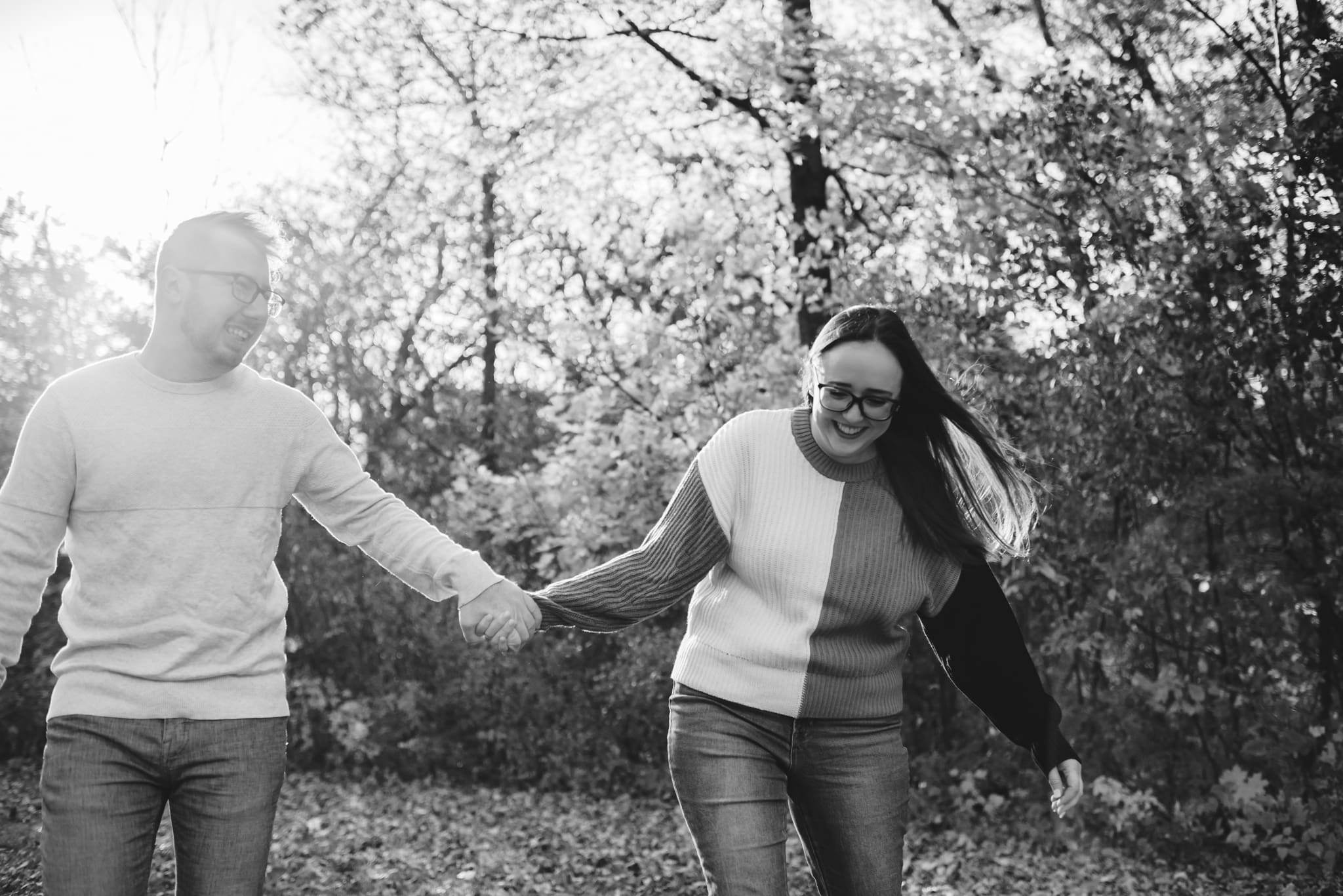 Engagement Session at Carver-Roehl County Park in Darien